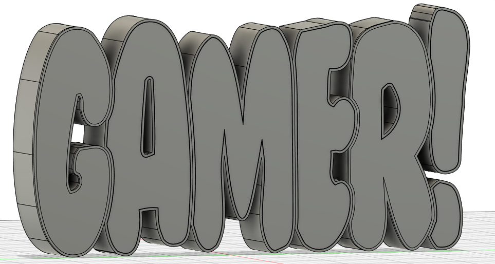 3D file Illuminated Gamer Sign 🖼️・Design to download and 3D print・Cults