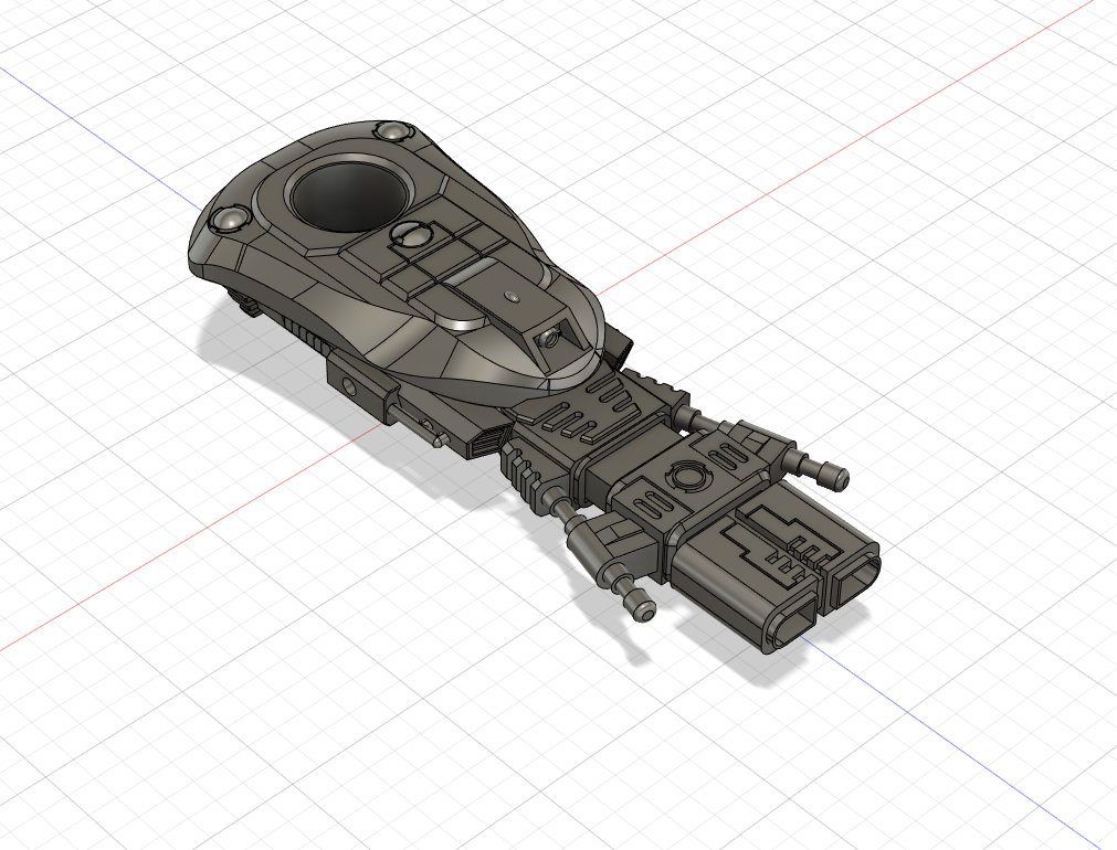 STL file Tau Hammerhead Turret 🎲・Model to download and 3D print・Cults