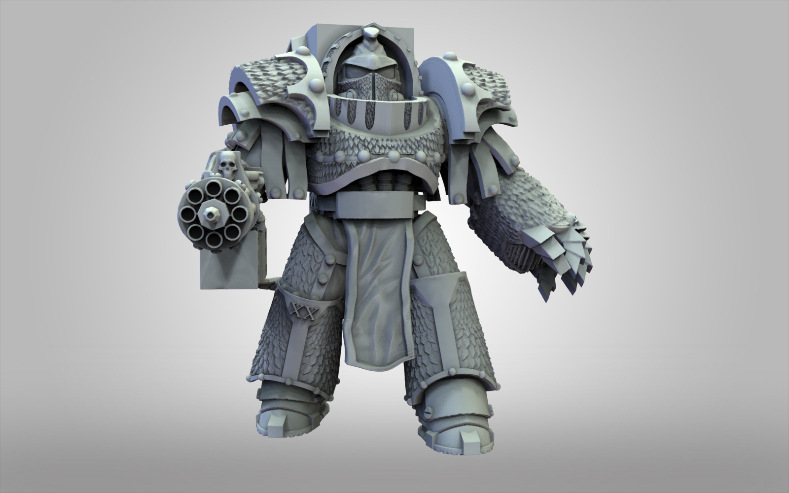 3D file Son of the snake in Heavy armor with Gauntlet・3D printing model ...