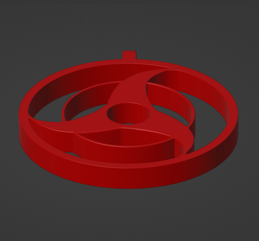 STL file Itachi Mangekyou Sharingan Necklace 3D print model・3D printer ...