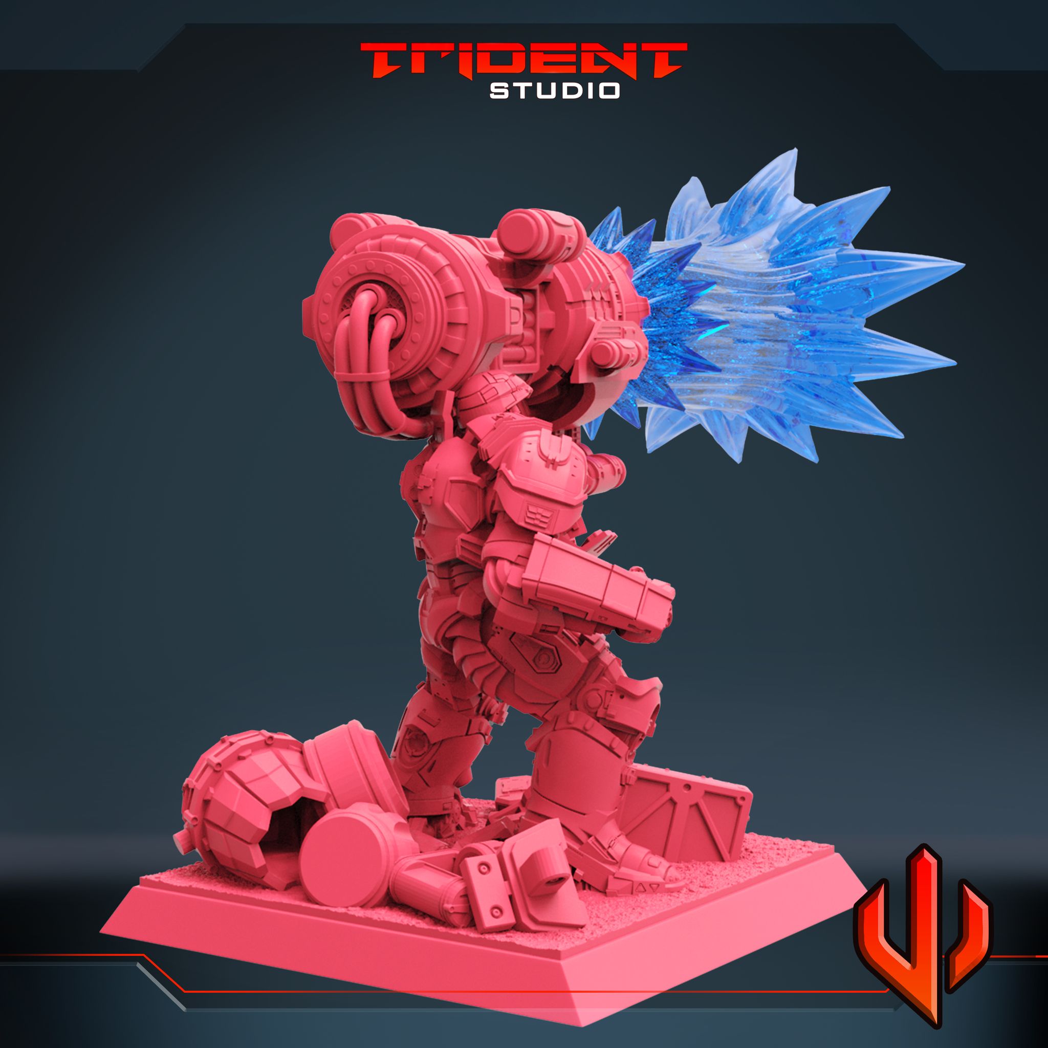 3D file GODBUSTER & WARLORD DIORAMA・3D printing idea to download・Cults