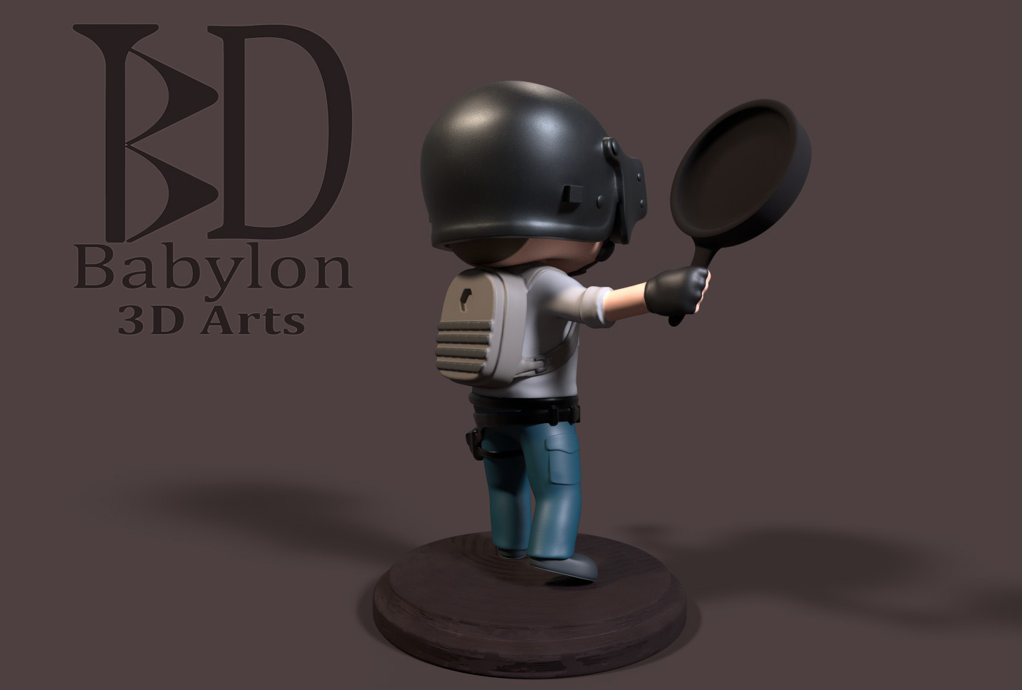 STL file Pubg Figure・3D print model to download・Cults