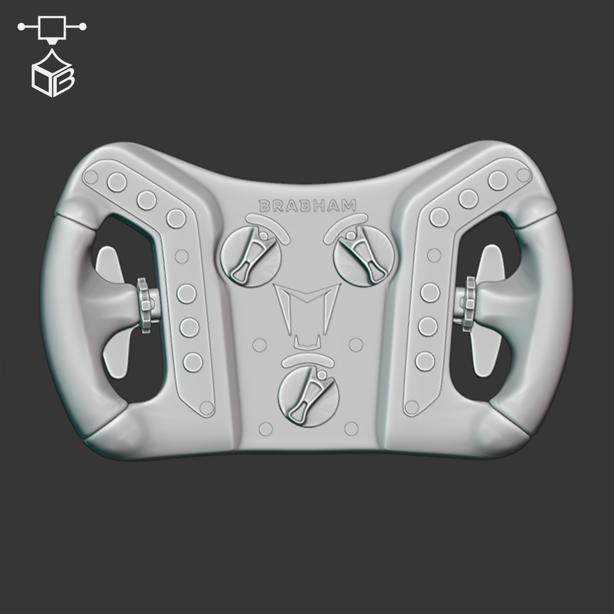 Archivo STL VOLANTE BRABHAM BT62・Design para impresora 3D para ...