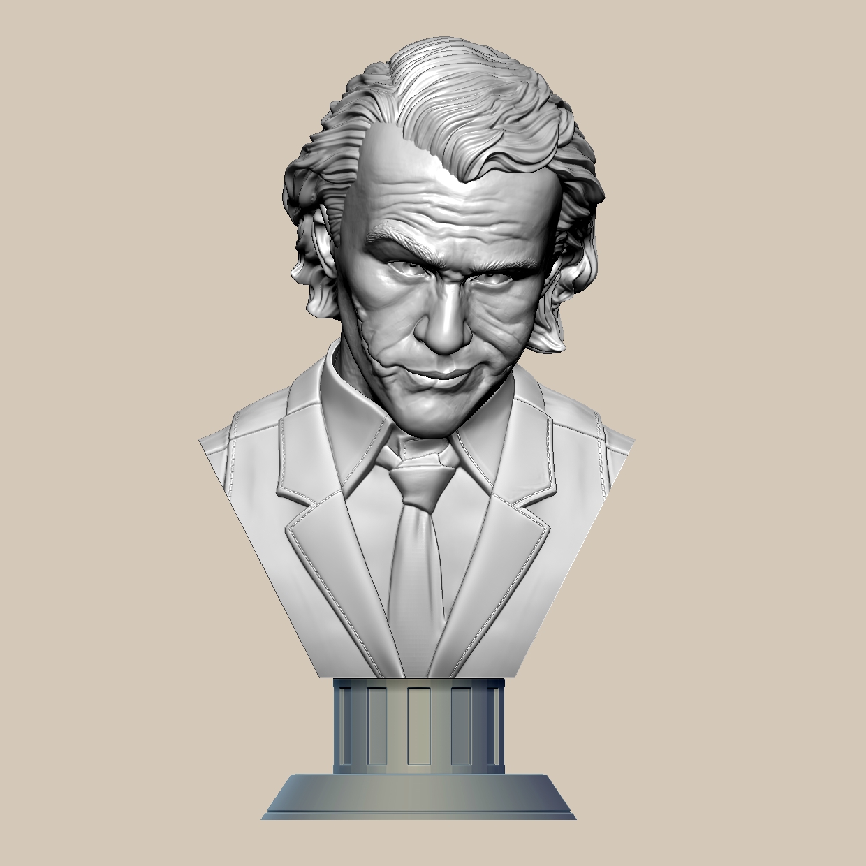STL file Joker Collectible Bust - Heath Ledger 3D print model・3D ...
