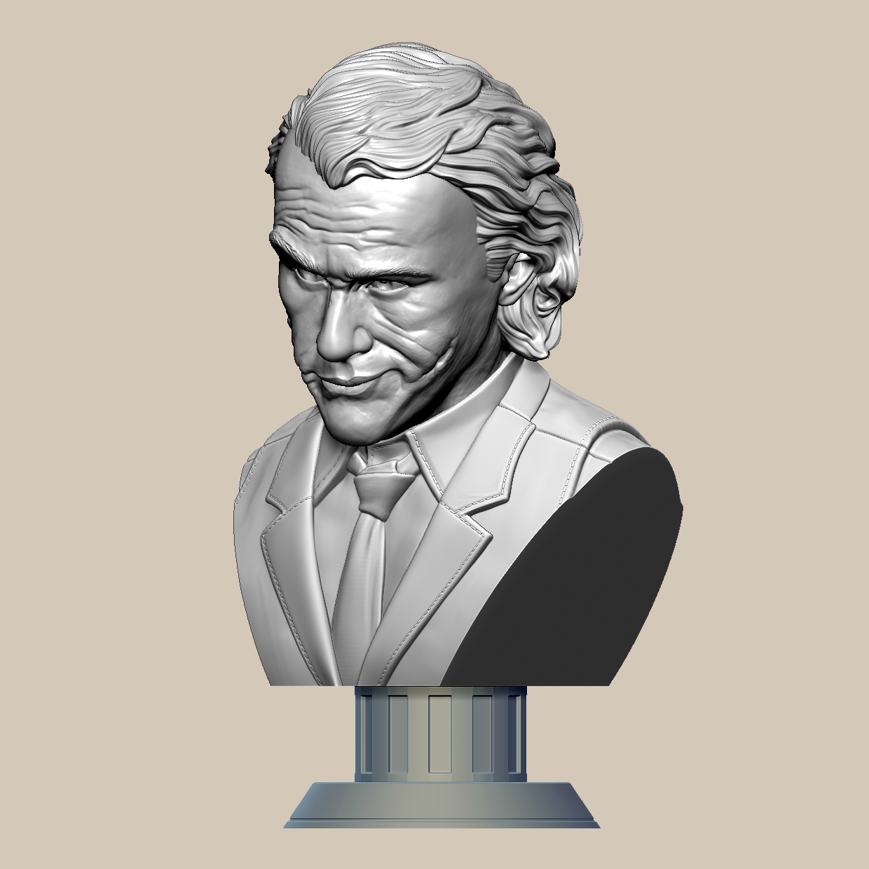 STL file Joker Collectible Bust - Heath Ledger 3D print model・3D ...