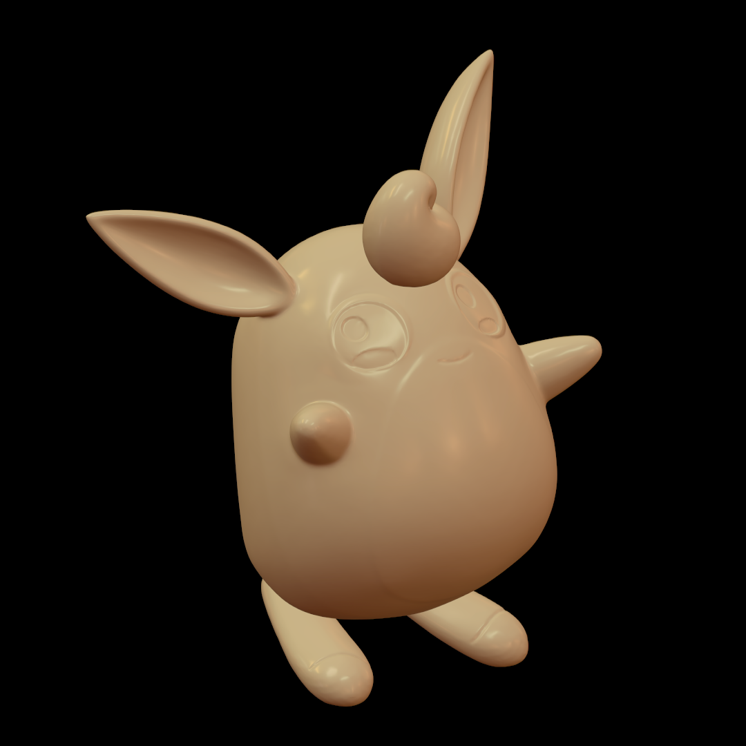 Fichier STL WIGGLYTUFF POKEMON (POKÉMON) HAUTE RÉSOLUTION・Design pour ...