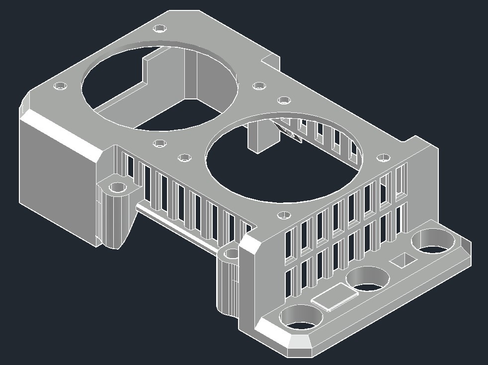 Free STL file Hobby Wing Max5 Dual Fan Shroud 🪶・3D printer design to ...