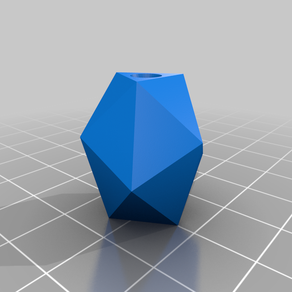 Free OBJ file D20 Endcap Bead・Design to download and 3D print・Cults