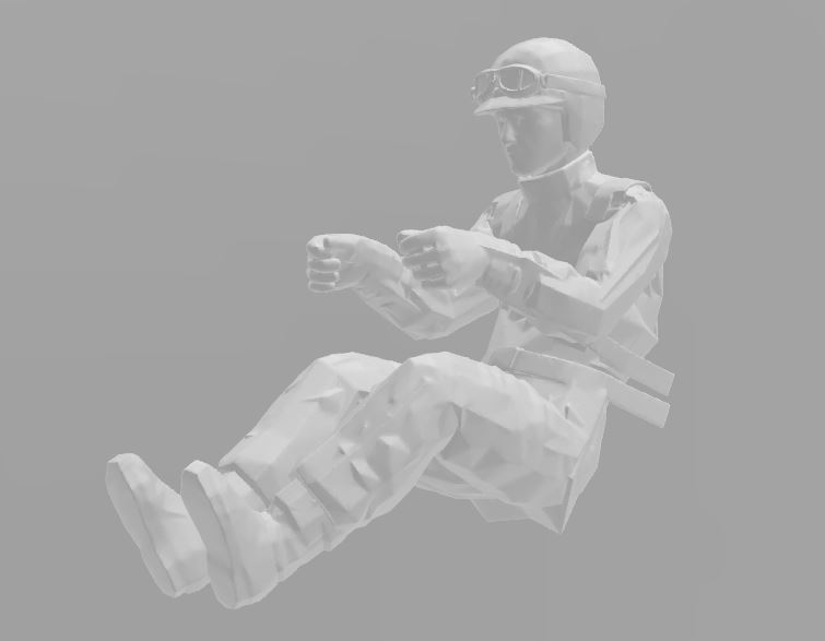 STL file Classic racing driver 1950・3D printing idea to download・Cults