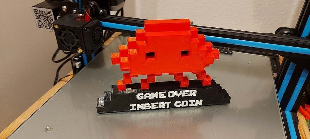 Бесплатный STL файл Space Invaders alien design (Octopus)・3D-печатная ...