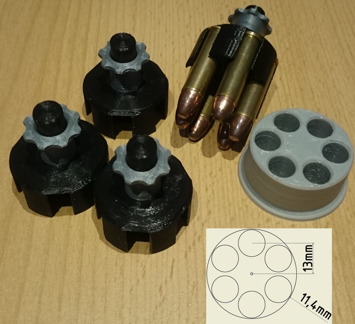 Archivo STL Cargador rápido para Colt Python Cal.357 🔧・Plan imprimible ...