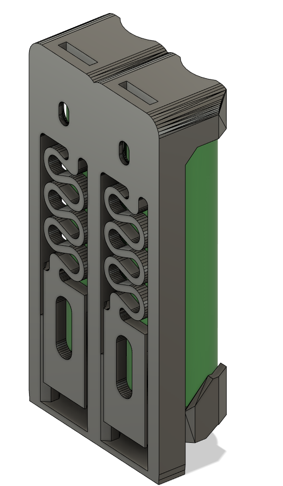 Free 3D file 18650 holders with integrated spring・3D print object to download・Cults