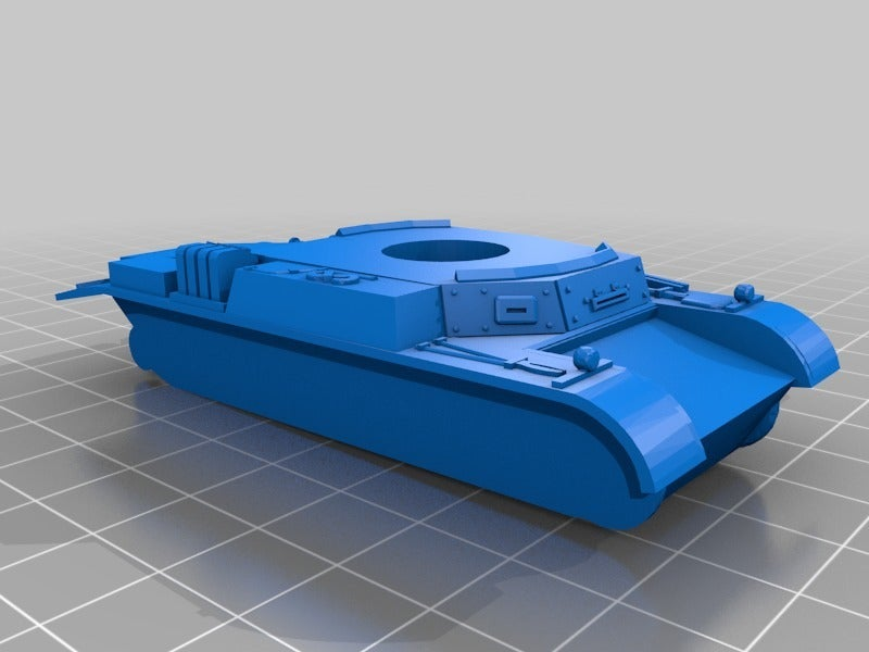 Free STL file Panzer 2 1:56 scale (28mm Bolt Action) - Remix (Parts ...