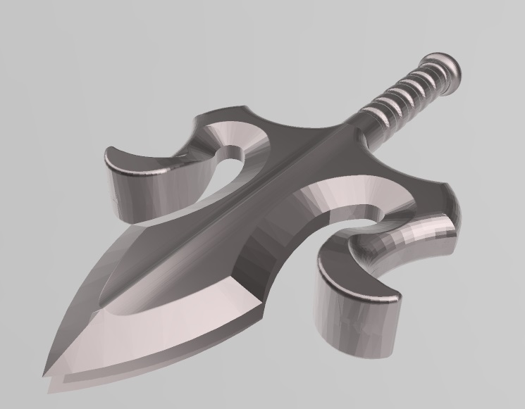 STL file heman power sword hilt motu masters of the univeres・Design to ...