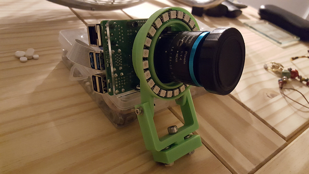 Free STL file Pi HD Camera Mount for 2020/2040 with LED - Ender 5/6・3D ...