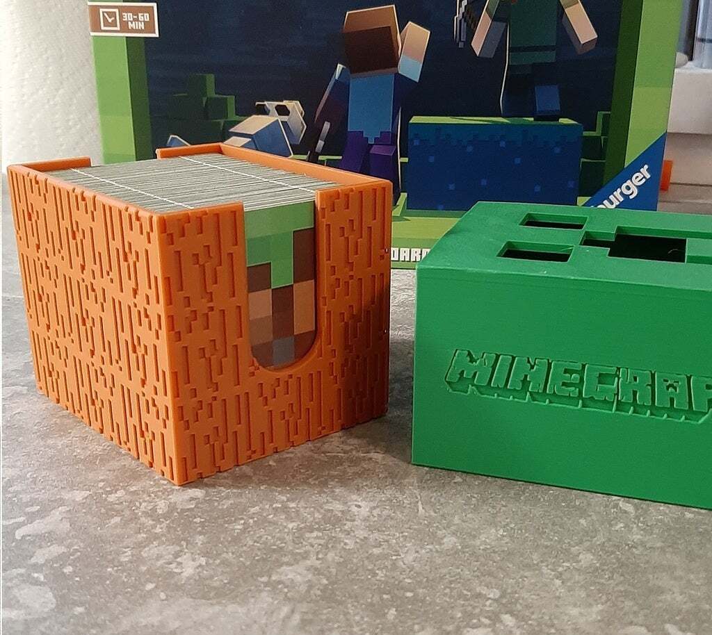 Free STL file Minecraft Builders & Biomes Tile Holder 🦸・3D print design ...