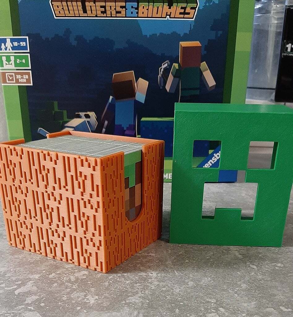 Free STL file Minecraft Builders & Biomes Tile Holder 🦸・3D print design ...