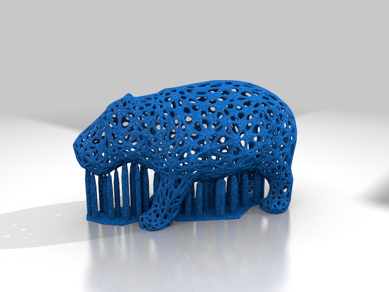 Free STL file Hippo Mesh And Low Poly Figure 🦛・3D print model to ...