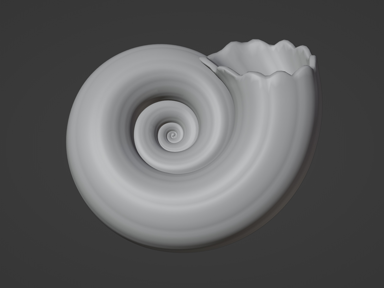 STL file Shell of a snail decoration object 🐚・3D printing template to ...