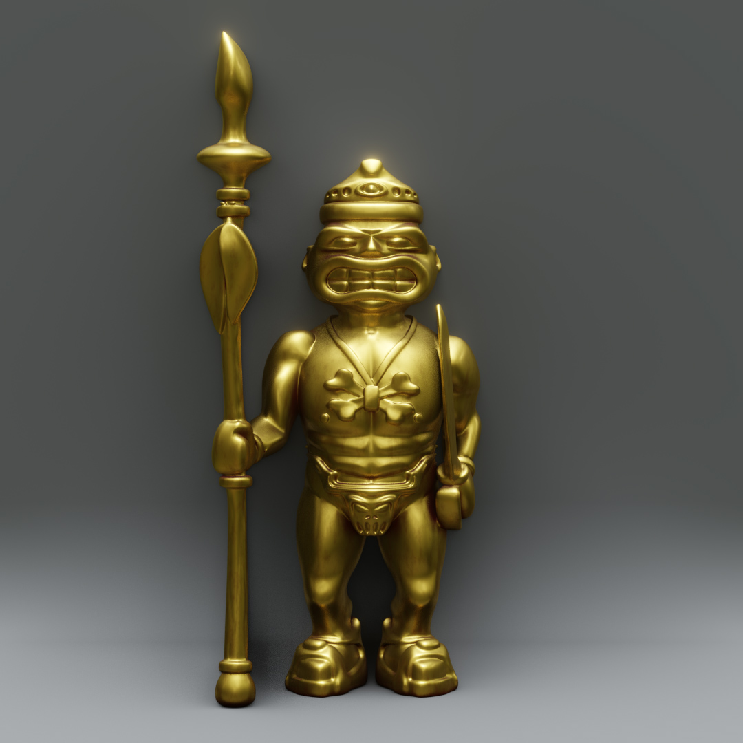 STL file Shaman Warrior Fantasy Figure・3D printable model to download・Cults