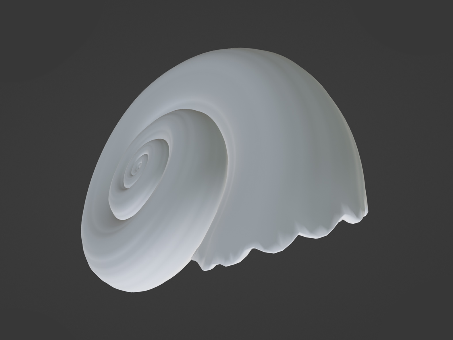 STL file Shell of a snail decoration object 🐚・3D printing template to ...