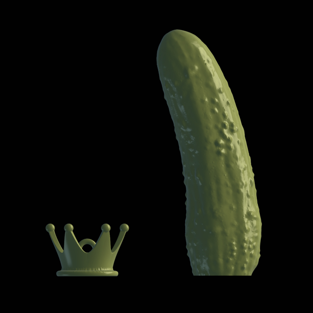 STL file Christmas Tree Pickle Joke Decoration 🎄・Model to download and ...