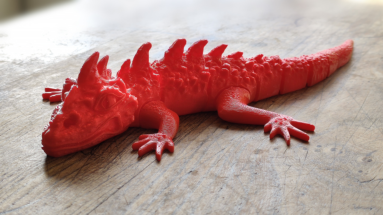 STL file Dragon Lizard Articulated (print-in-place) 🐉・3D printer model ...