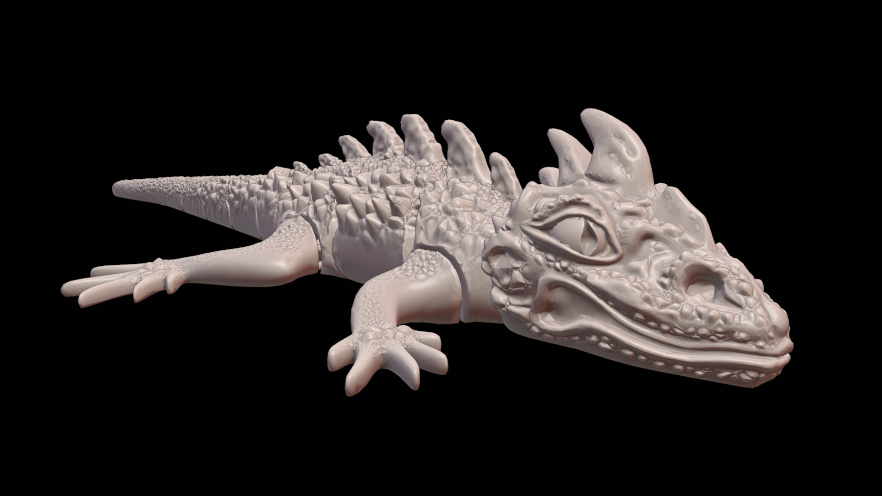 STL file Dragon Lizard Articulated (print-in-place) 🐉・3D printer model ...