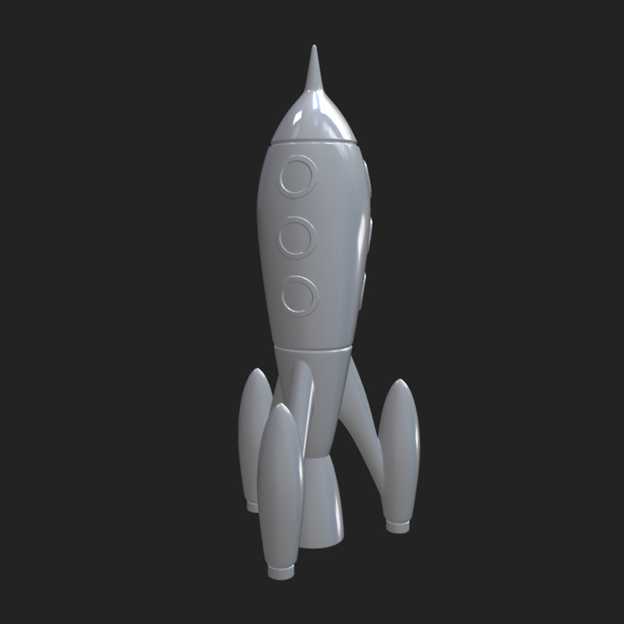 STL file Retro Rocket・Model to download and 3D print・Cults