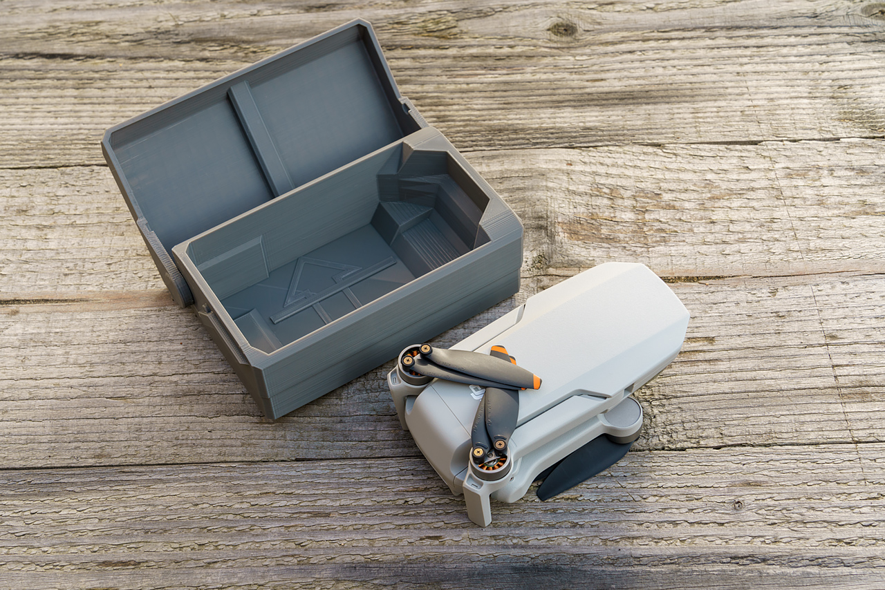 STL file DJI Mini 2 Drone Case Print In Place・3D printer model to ...