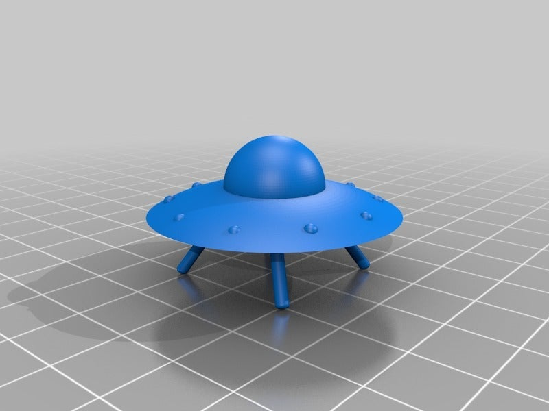 Free STL file UFO with Landing Gear・3D printing design to download・Cults