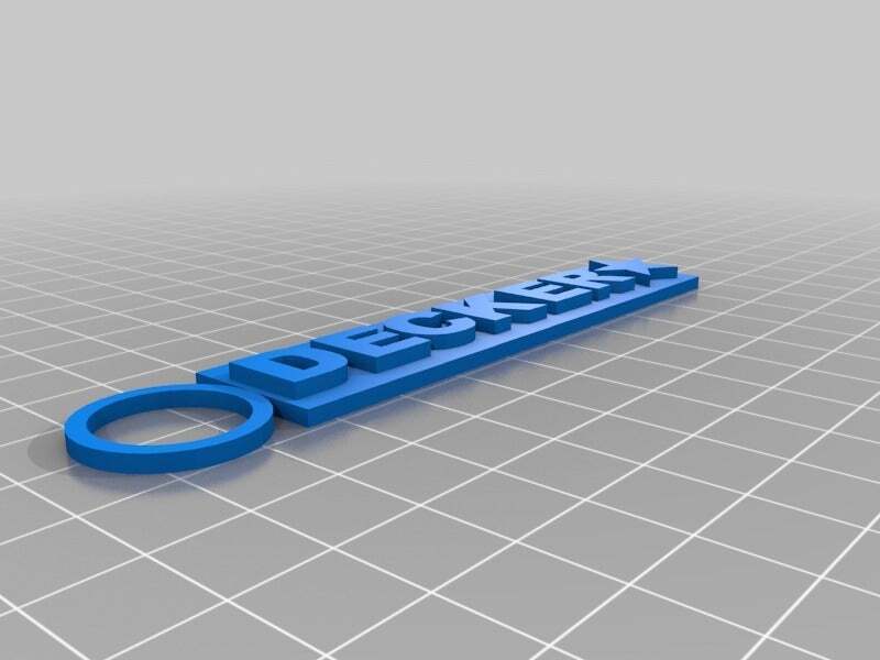 Free STL file decker keychain・3D printing design to download・Cults