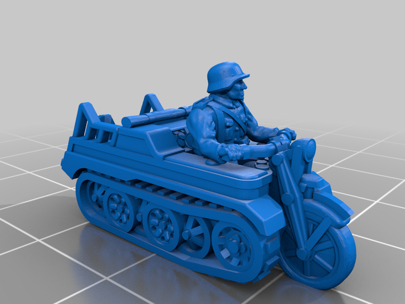Free STL file Kettenkrad (15mm) 🎲・3D printable object to download・Cults