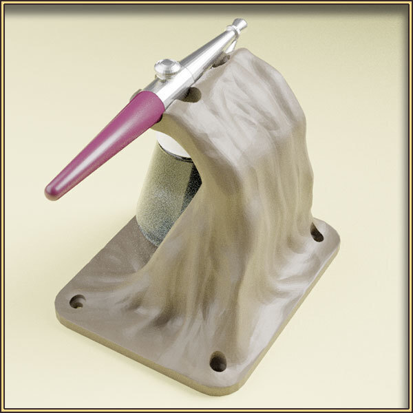 Free STL file Paasche HO414 Airbrush Stand・3D printer model to download ...