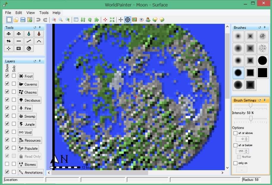 Free STL file Minecraft 3DPrinting Art Tile - Moon Face -・Template to ...