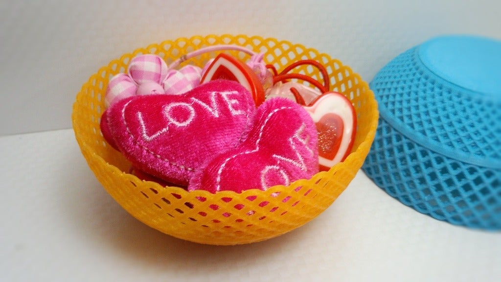 Free STL file Geometric pattern Design bowl Vol.01・3D print object to ...