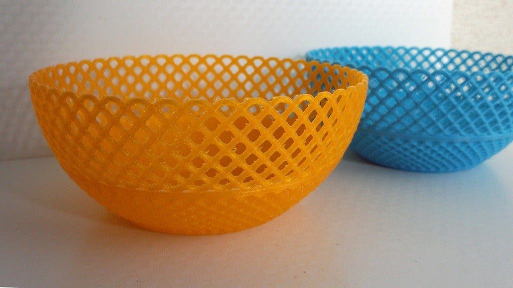 Free STL file Geometric pattern Design bowl Vol.01・3D print object to ...