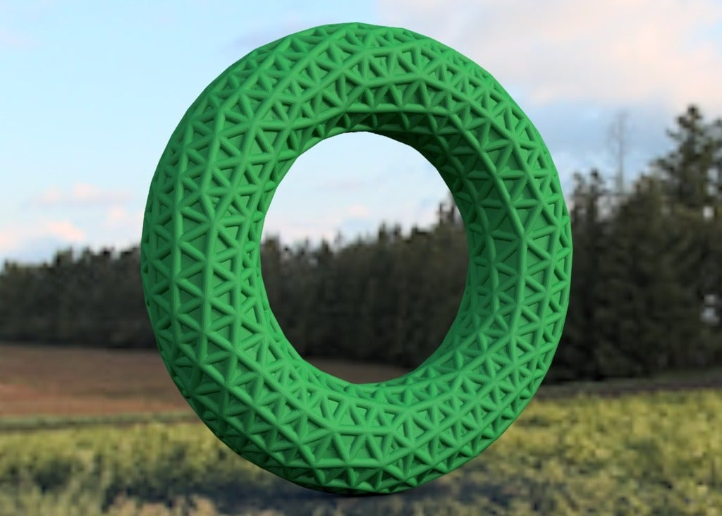 Free STL file Christmas Wreath Ring Base Vol.1・3D printer design to ...