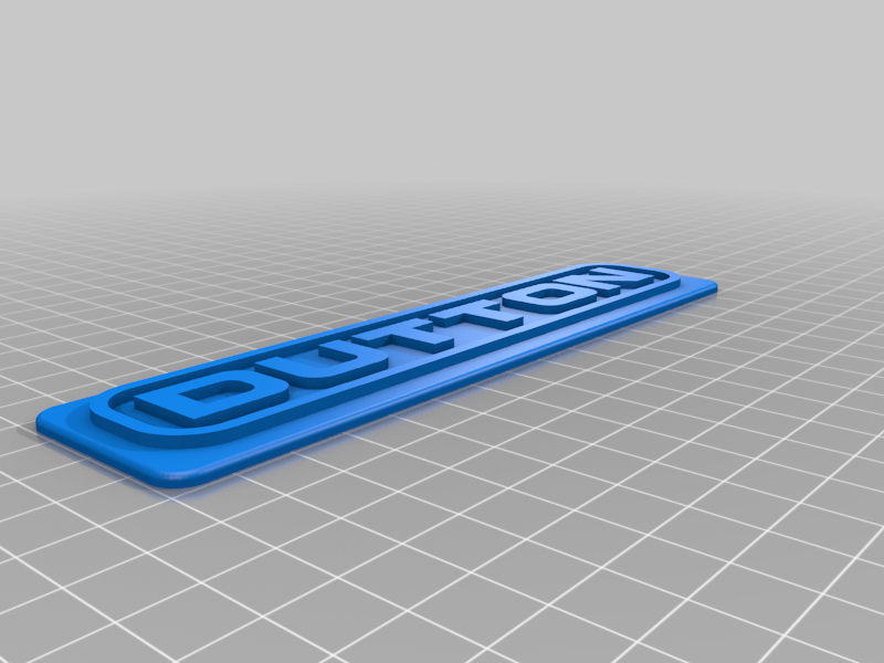 Free STL file Dutton Badge・3D printer design to download・Cults