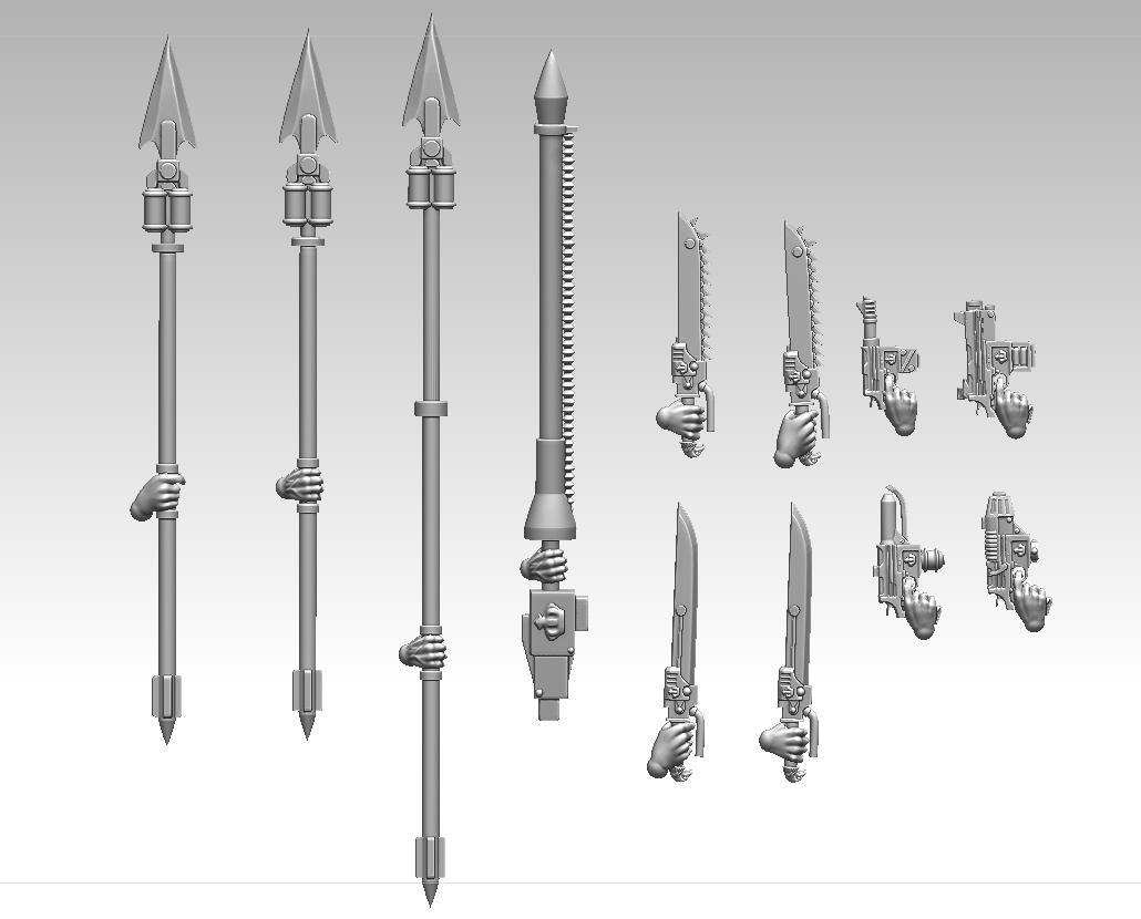 3D file Meridian grenadiers Heavy Weapons Squads 🔫・3D printing template ...