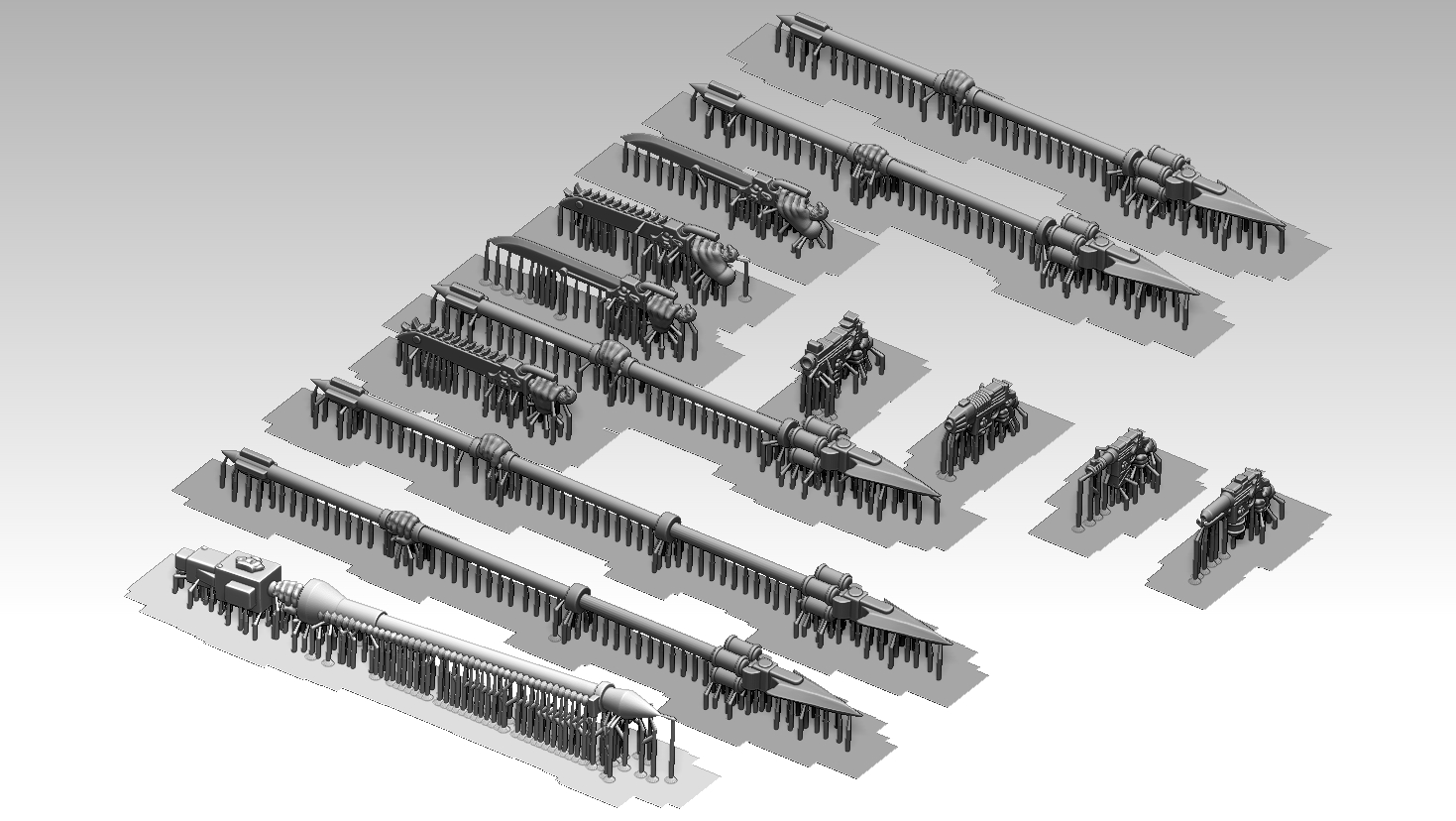 3D file Meridian grenadiers Heavy Weapons Squads 🔫・3D printing template ...