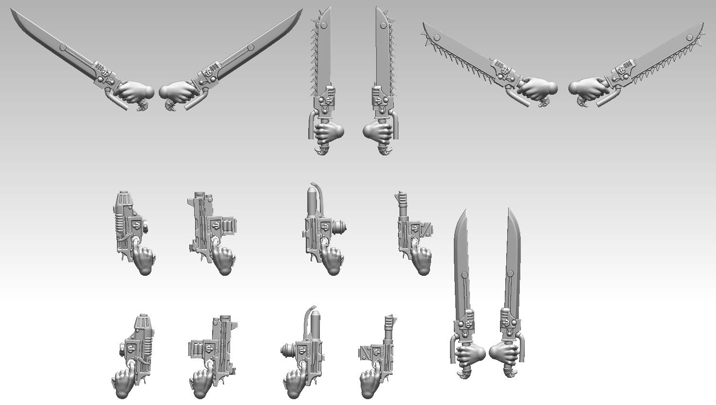 3D file Meridian Grenadiers Special Weapons Squads 🔫・3D printer design ...