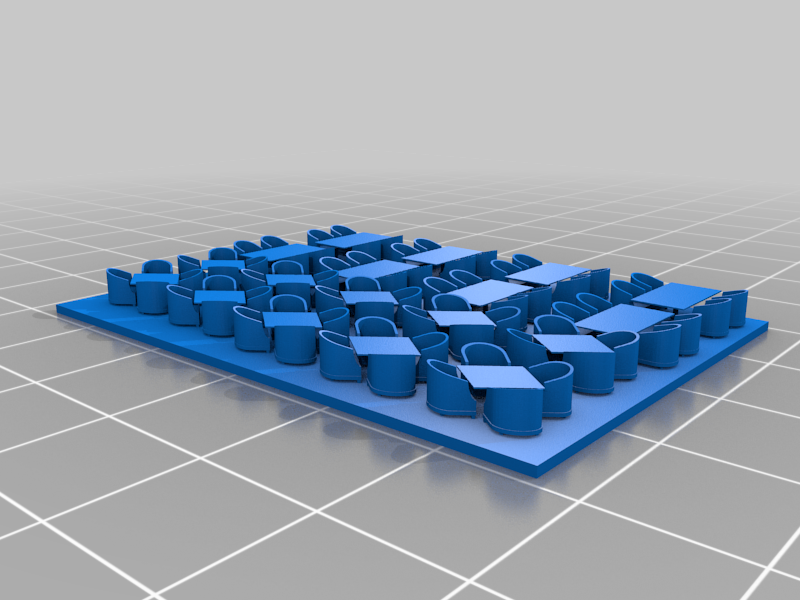 Free STL file 1/200 Titanic 1st class chairs and tables・3D print model ...