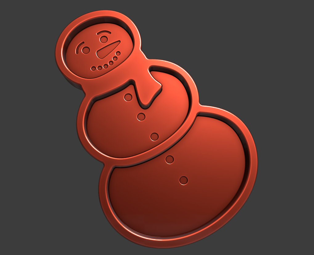 3D file Snowman Tray - CNC Files for Wood (svg, dxf, eps, ai, pdf, stl ...