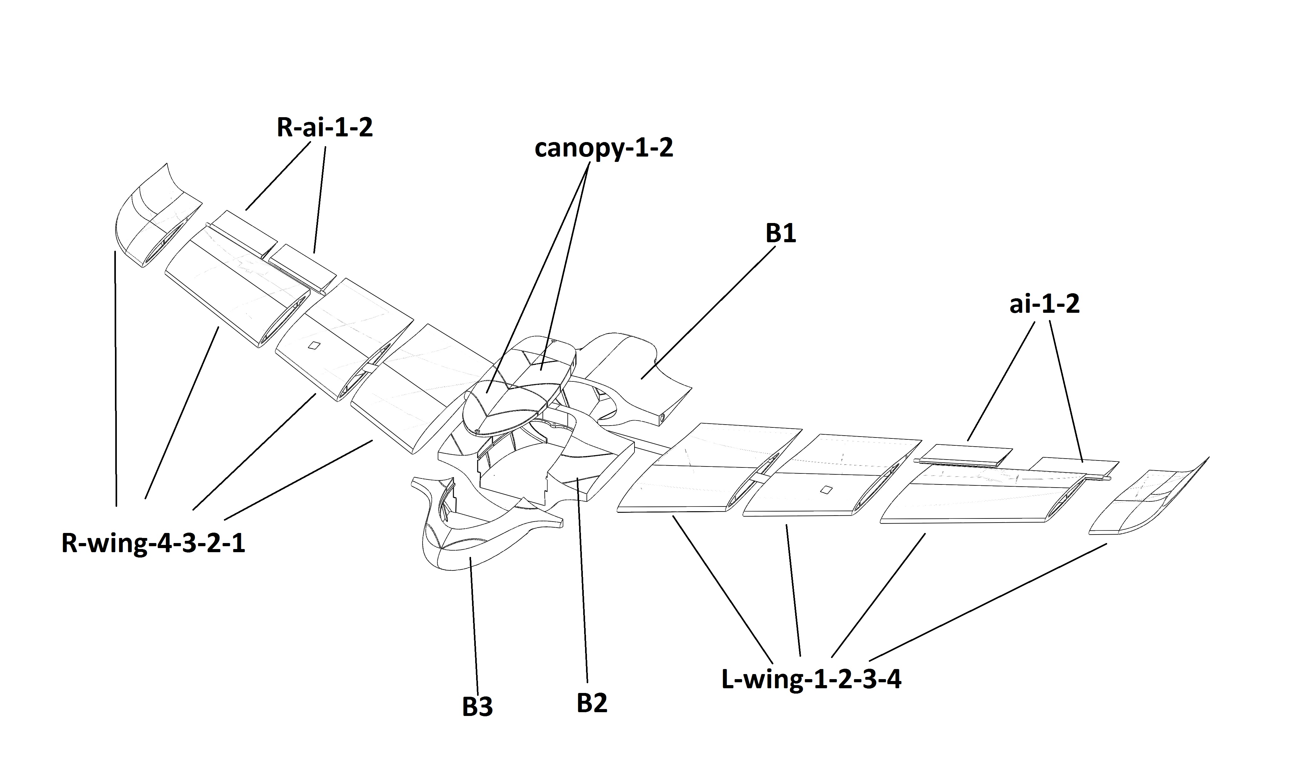 STL file Delta Wing RC 🪶・3D printer design to download・Cults