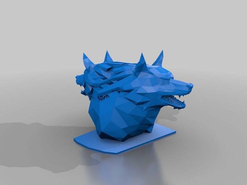 Free STL file Two-headed wolf bust・Object to download and to 3D print・Cults