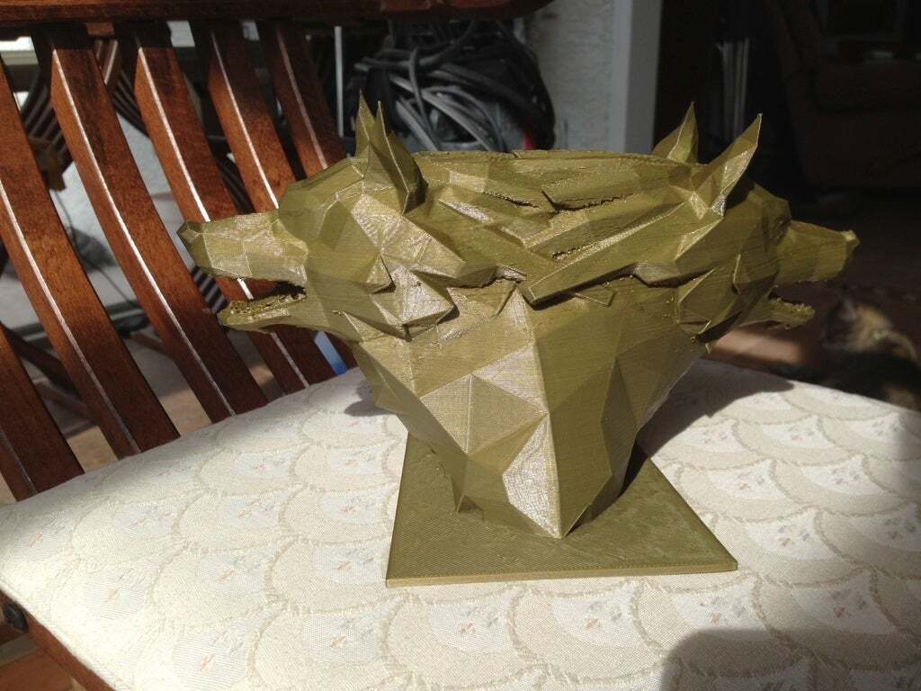 Free STL file Two-headed wolf bust・Object to download and to 3D print・Cults