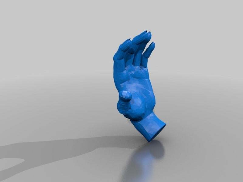 Free STL file Cupped hand・Object to download and to 3D print・Cults