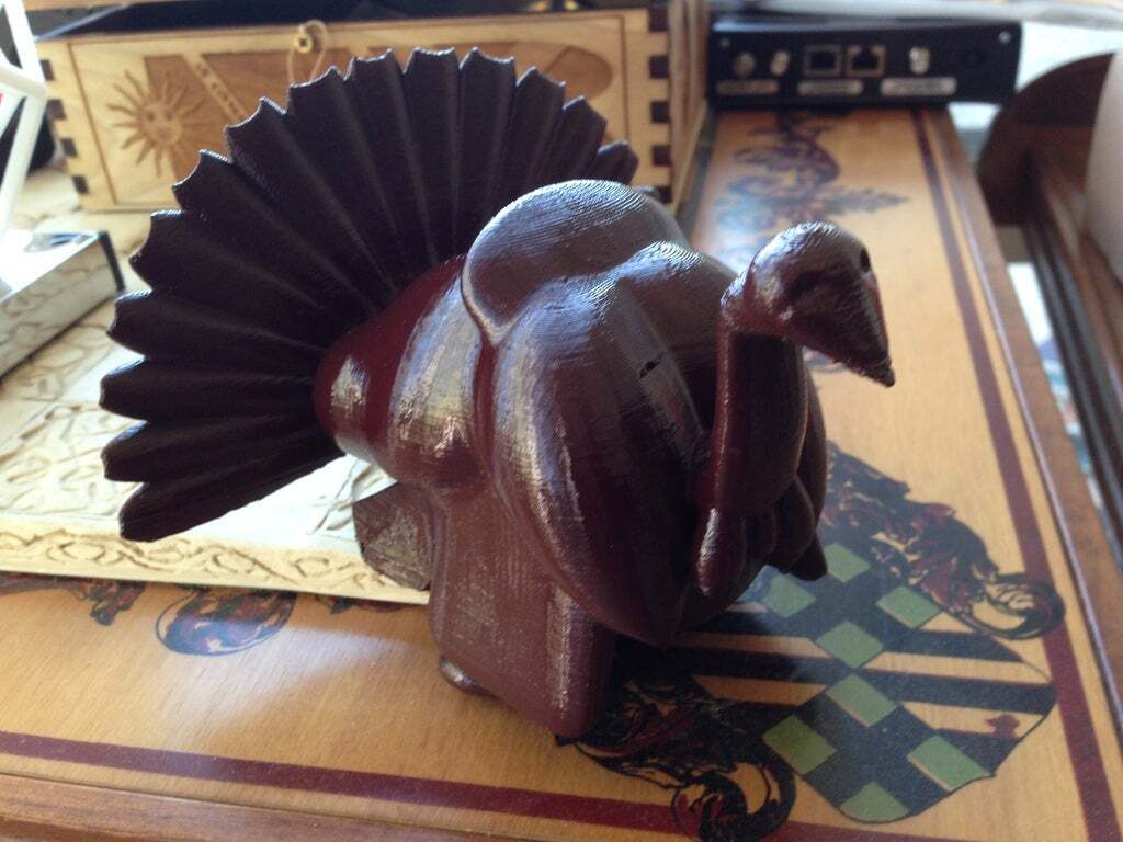 Free STL file Turkey on a plate 🦃・Object to download and to 3D print・Cults