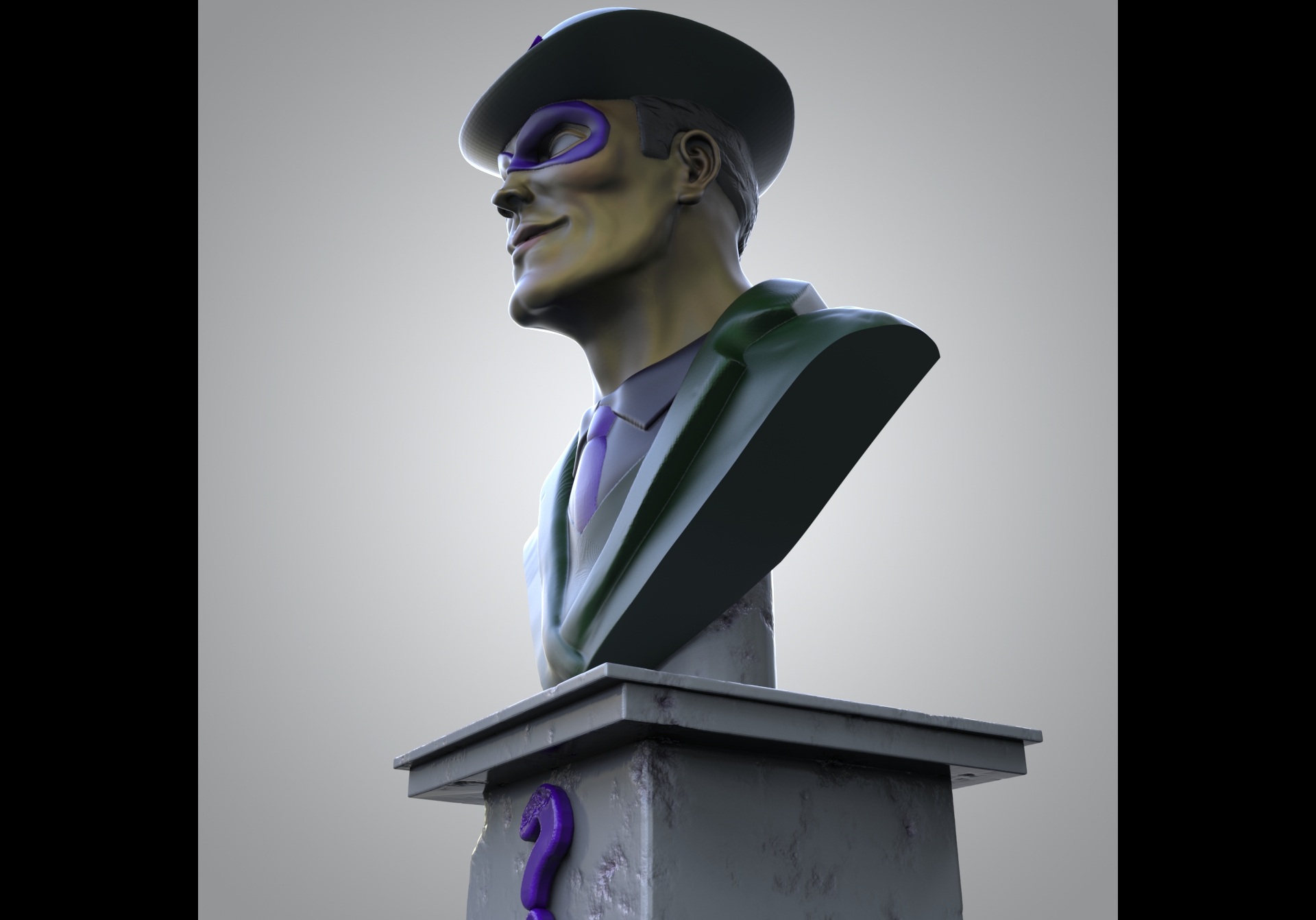Free STL file THE RIDDLER BUST・3D printable model to download・Cults